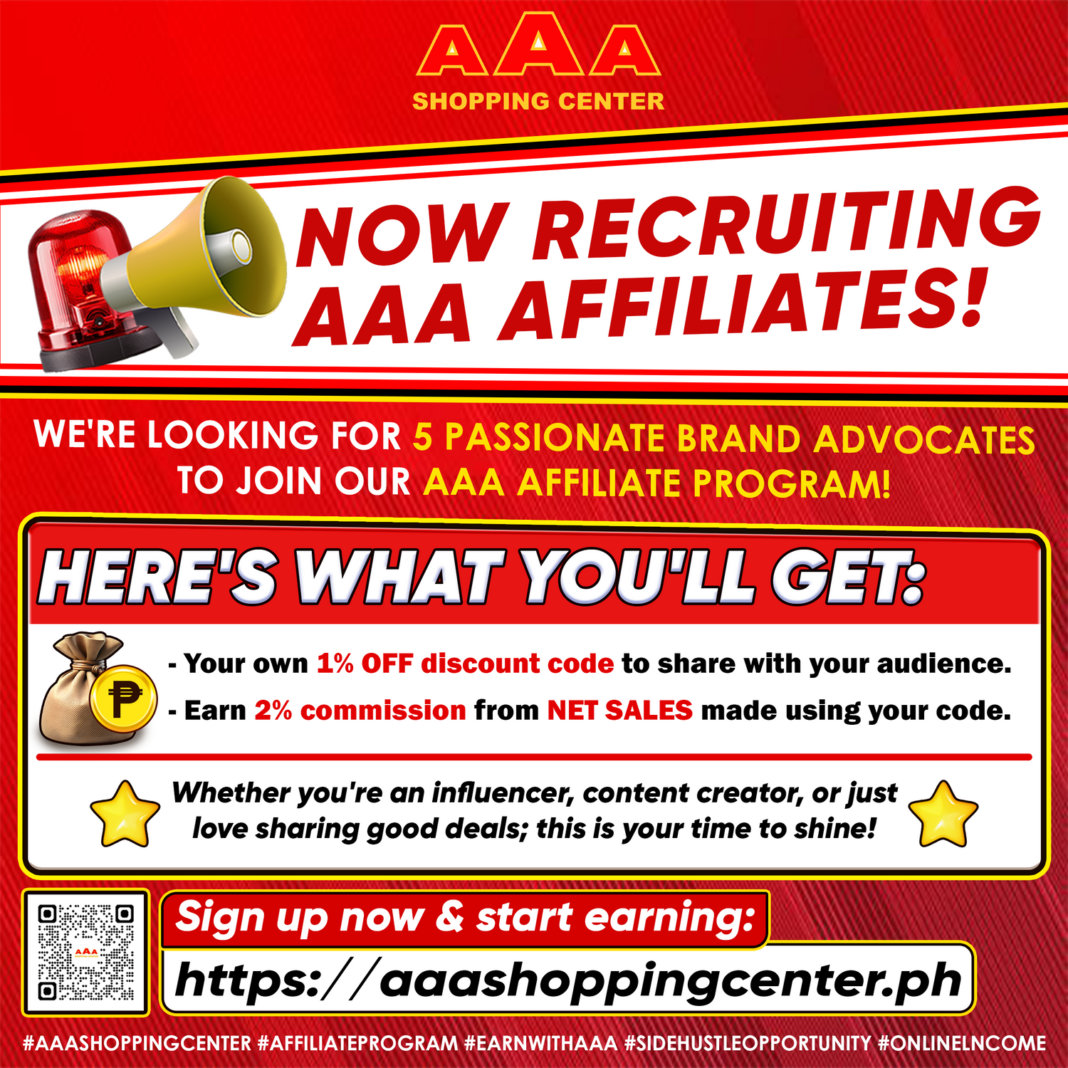 NOW RECRUITING AAA AFFILIATES! – AAA Shopping Center
