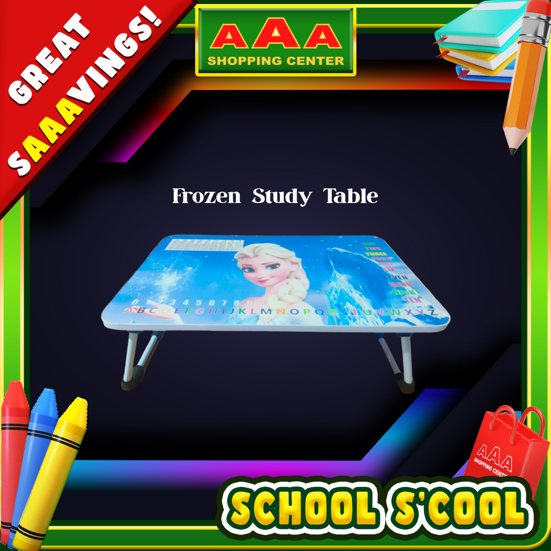 [School Sale] Frozen Character Study Table – AAA Shopping Center